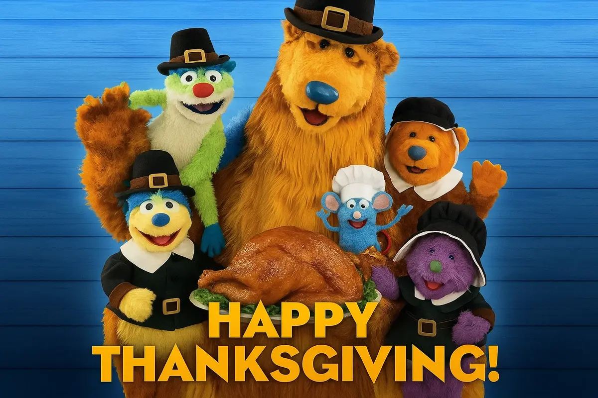 Bear in the Big Blue House's Thanksgiving (Bing AI stuff) | Fan art Fun ...