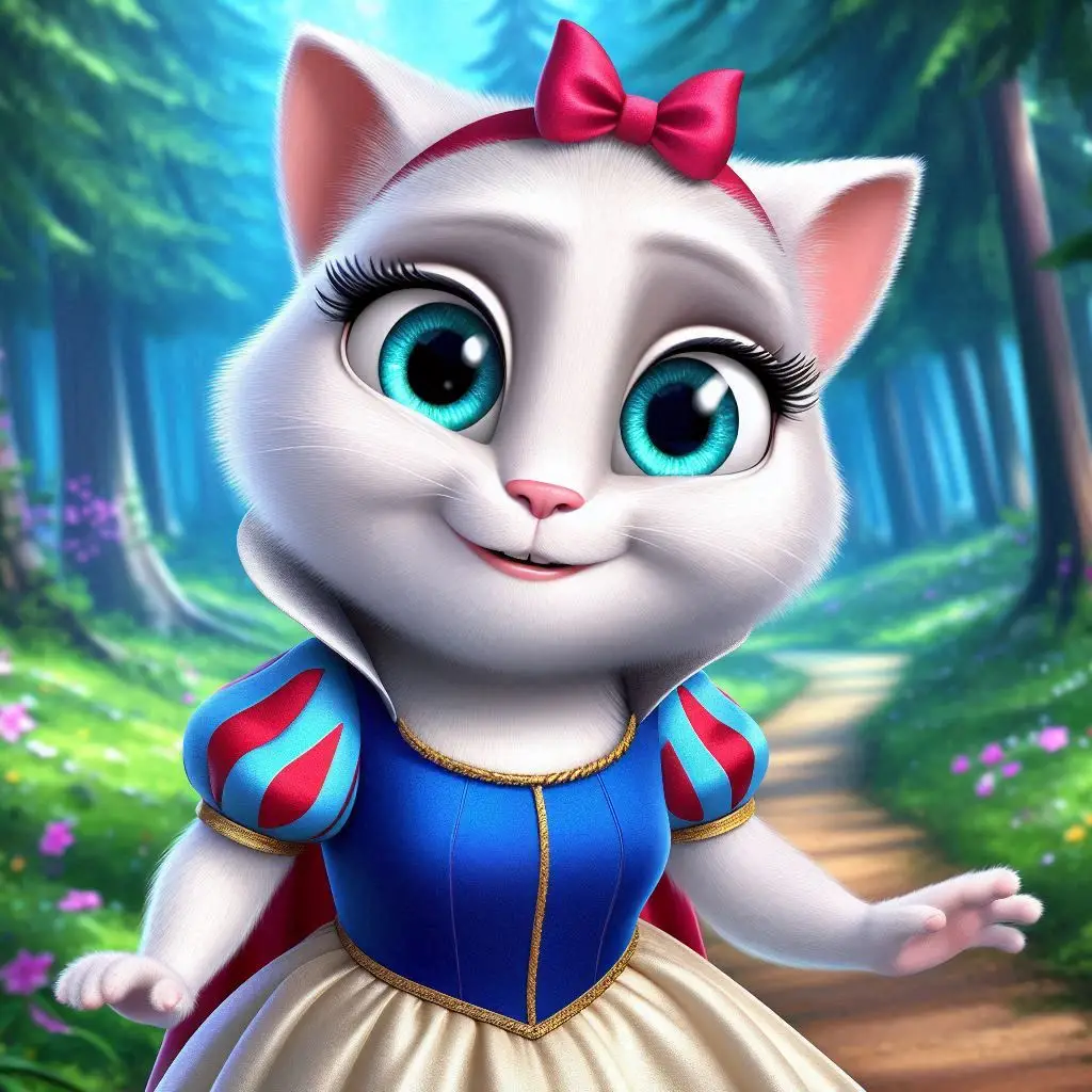 Talking Angela as Snow White (Bing AI) by MaxietheFox2005 (DeviantArt stuff) | Fan art Fun Wiki ...