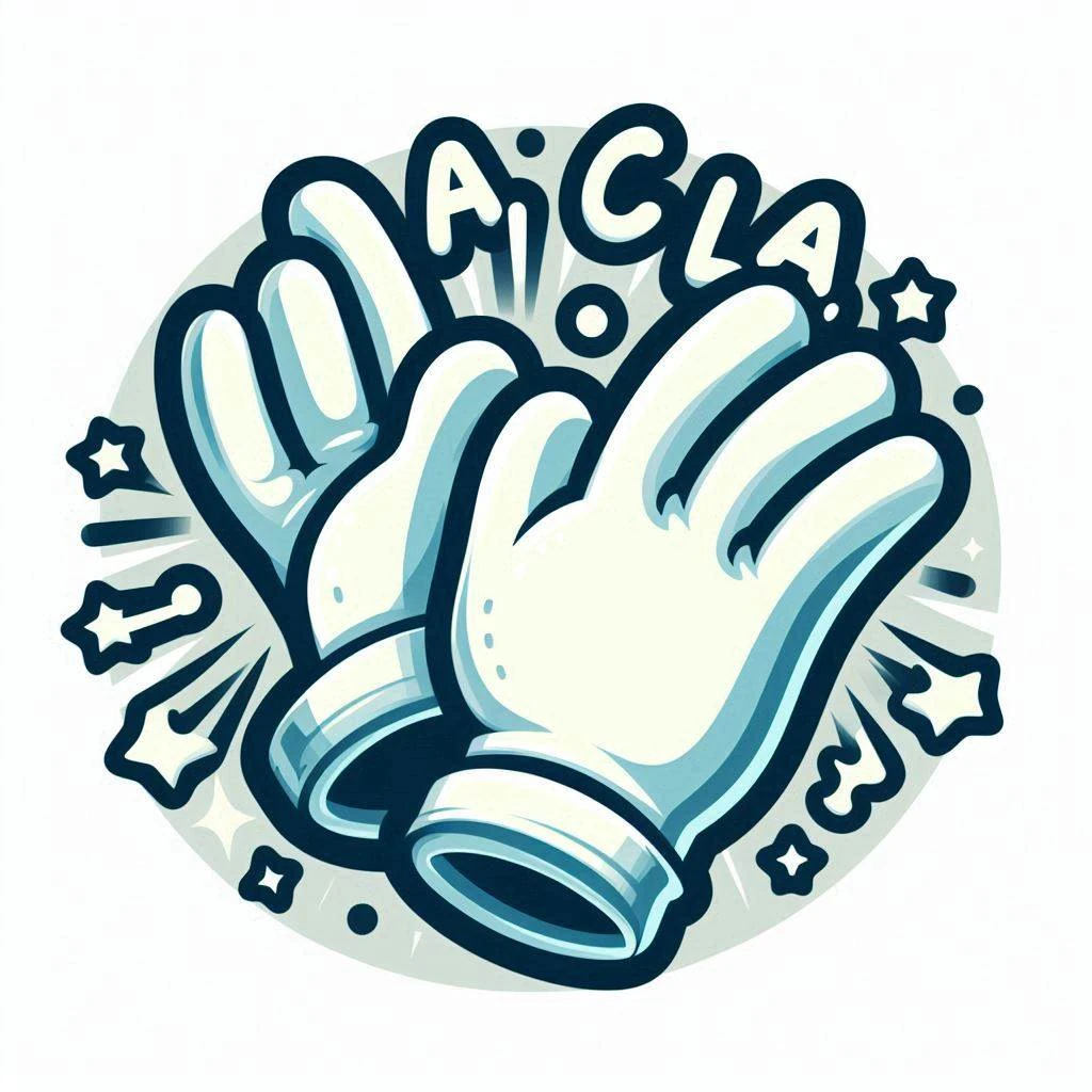 Cartoon clapping gloves or hands vector (AI stuff) | Fan art Fun Wiki ...
