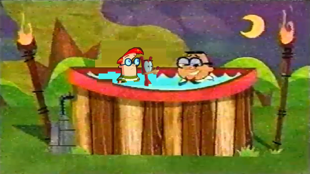 Rodney and Andy Johnson seen in Irwin's Hot Tub Party bumper CN Yes! bumper (Cartoon Network ID ...