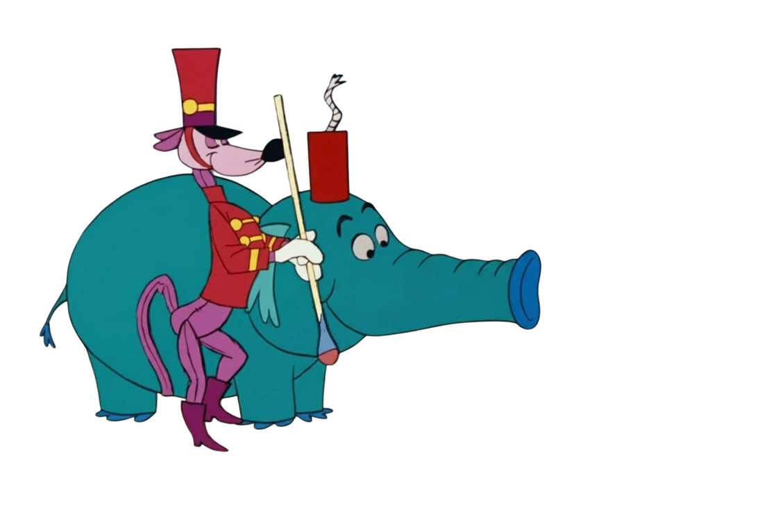 Blue Heffalump trunk and a Woozle wearing Military outfit by ...
