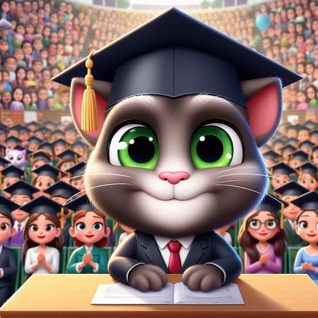 Talking Tom's Graduation Speech (AI stuff) | Fan art Fun Wiki | Fandom