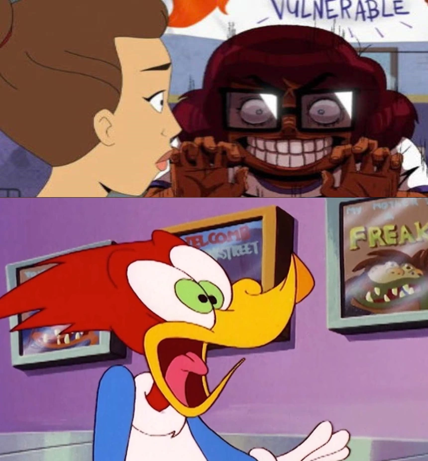 Woody Woodpecker is Scared of Scary Velma by MaxietheFox2005 (DeviantArt stuff) | Fan art Fun ...