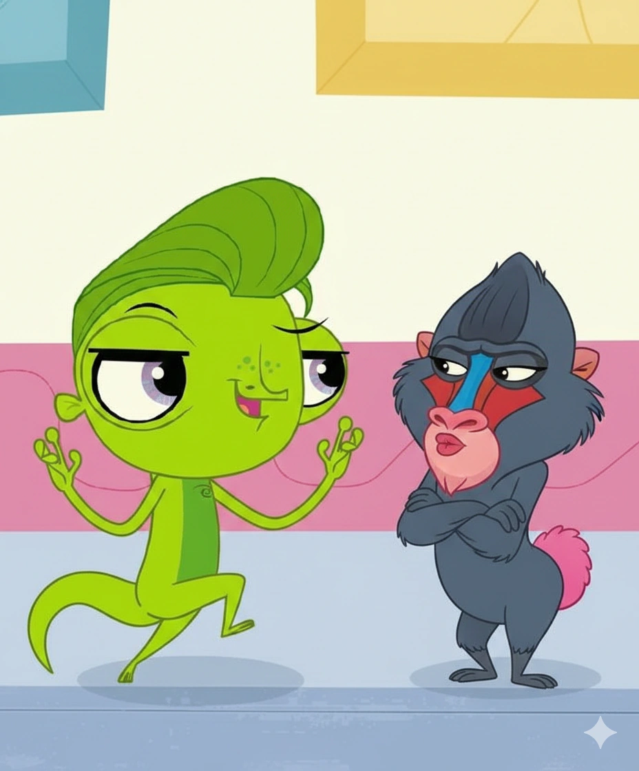 Vinnie Terro meets a sassy pout mandrill in the Littlest Pet Shop 2012 ...