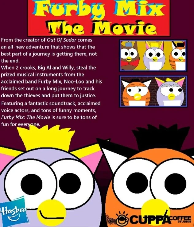 Furby Mix: The Movie back cover | Fan art Fun Wiki | Fandom