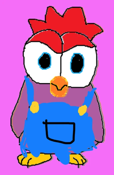 Duke Bird (Furby Man) Wears Overalls | Fan art Fun Wiki | Fandom