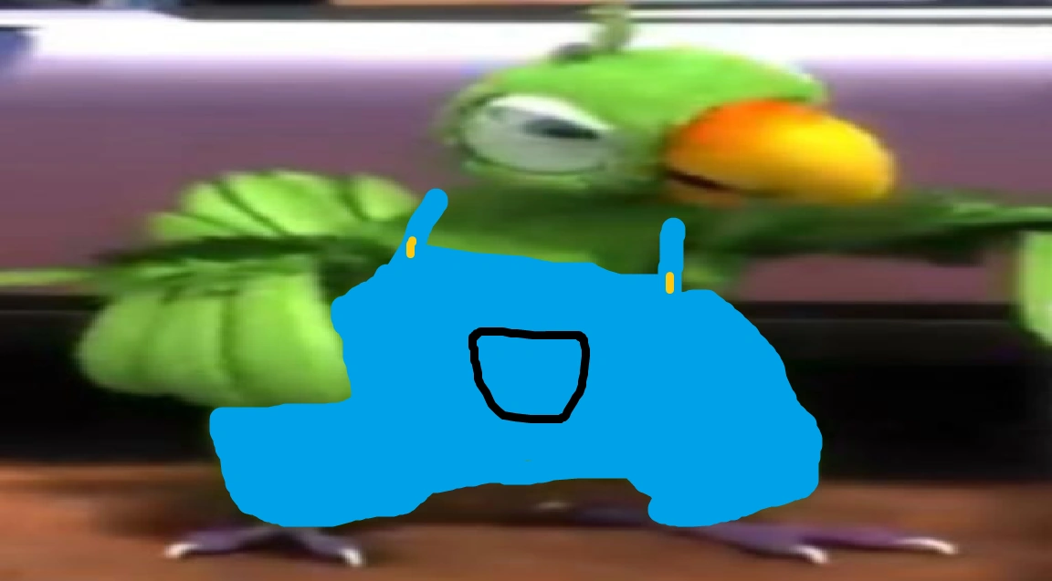 The Same Photo While I Pee Pierre the Parrot | Fan art Fun Wiki | Fandom