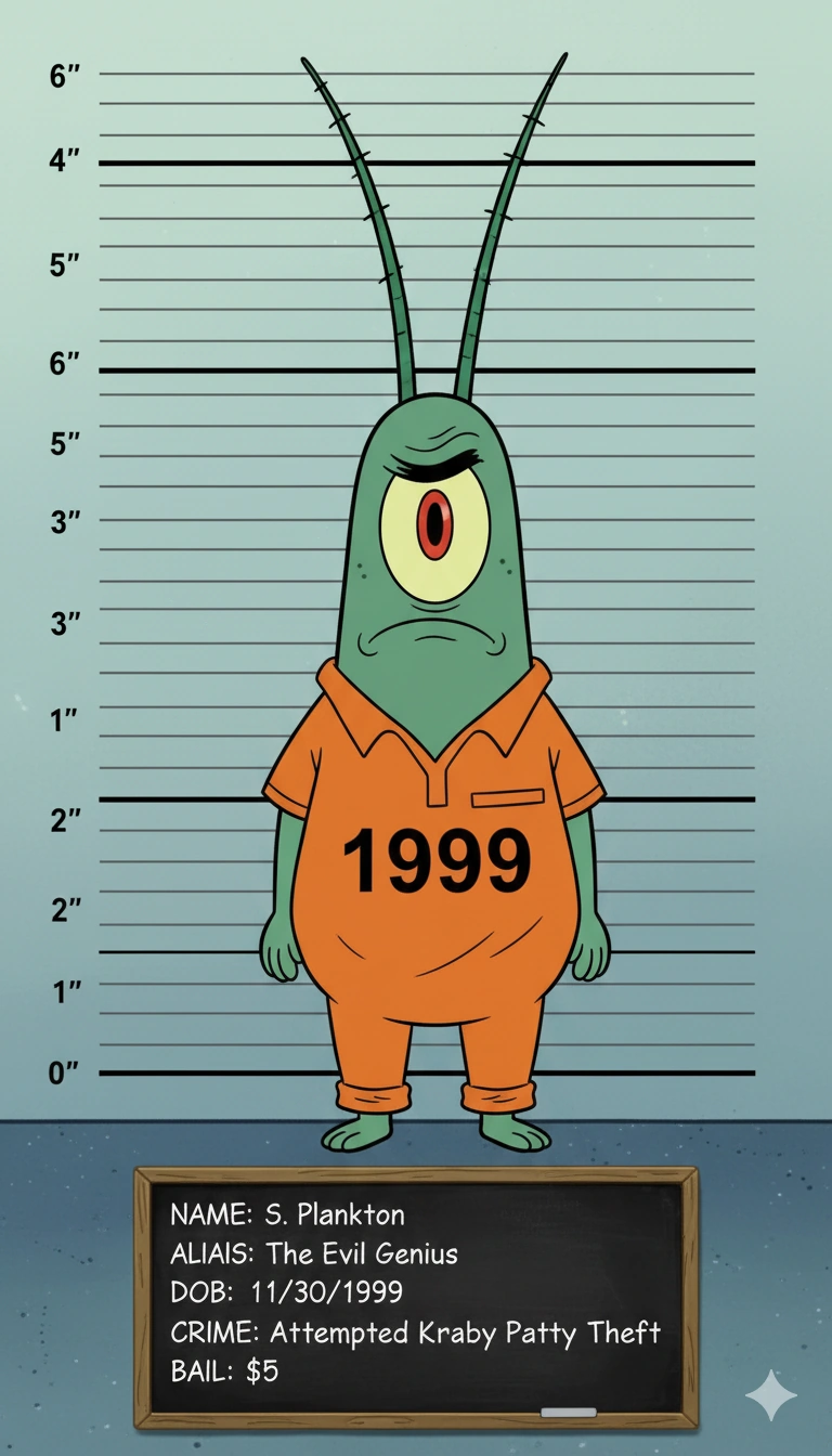 Plankton from SpongeBob SquarePants Mugshot since 1999 (Gemini) | Fan ...