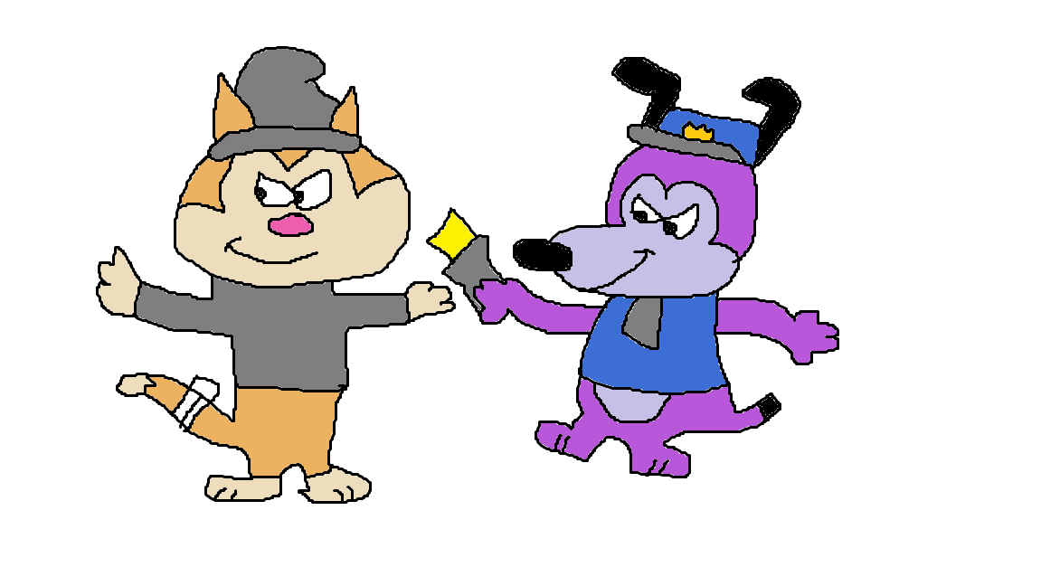 Rowdy and Peanut (Anson Dyer style) (art STUFF) | Fan art Fun Wiki | Fandom