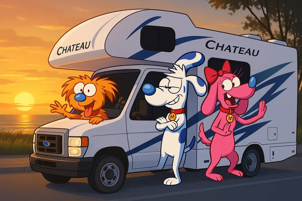 Ralph, Mitzy and Scribble (The Secret Files of the Spy Dogs) is riding ...