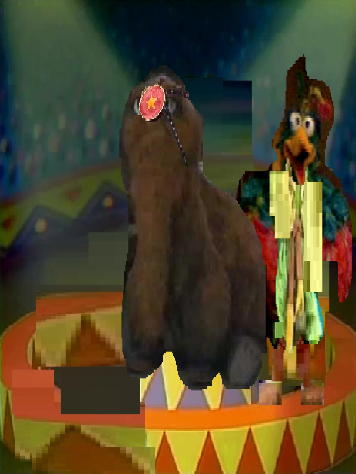 Fletcher Bird visits the Circus with Mr. Snuffleupagus (Muppet Wiki ...