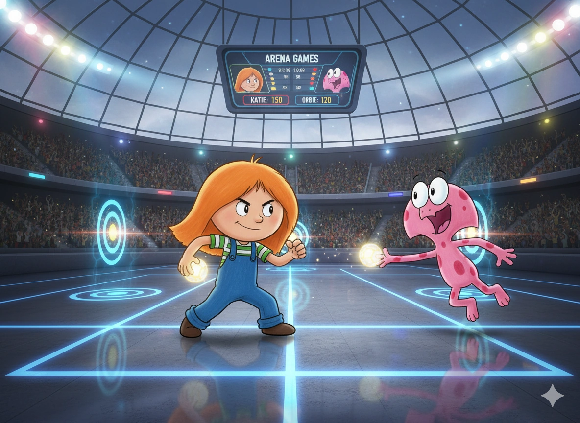 Katie and Orbie are all playing playing arena (Gemini) | Fan art Fun ...