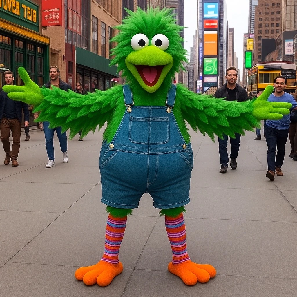 Clyde Bird in the style of Big Bird | Fan art Fun Wiki | Fandom