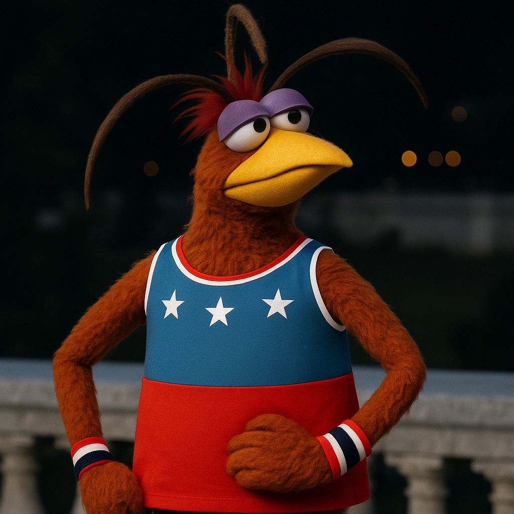 Harvey Bird Wears Kermit's Olympics Shirt (ImgToImg.ai) | Fan art Fun ...