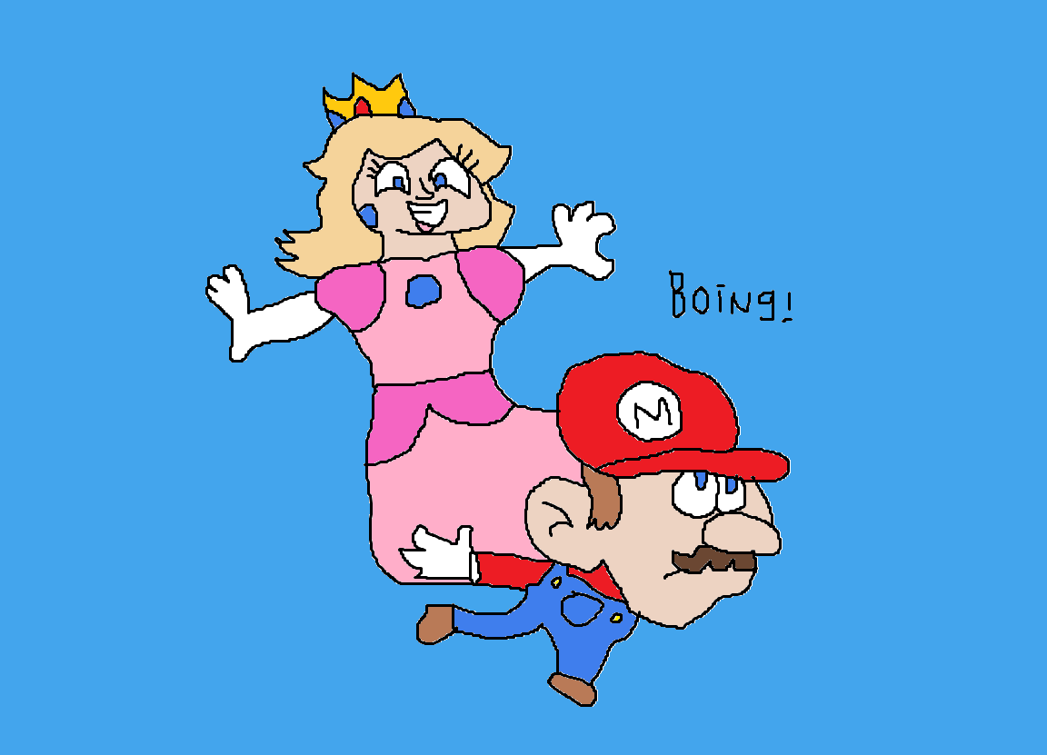 Quentin Tracy "RT" 1981 - Modern UPA styled Mario and Princess Peach ...