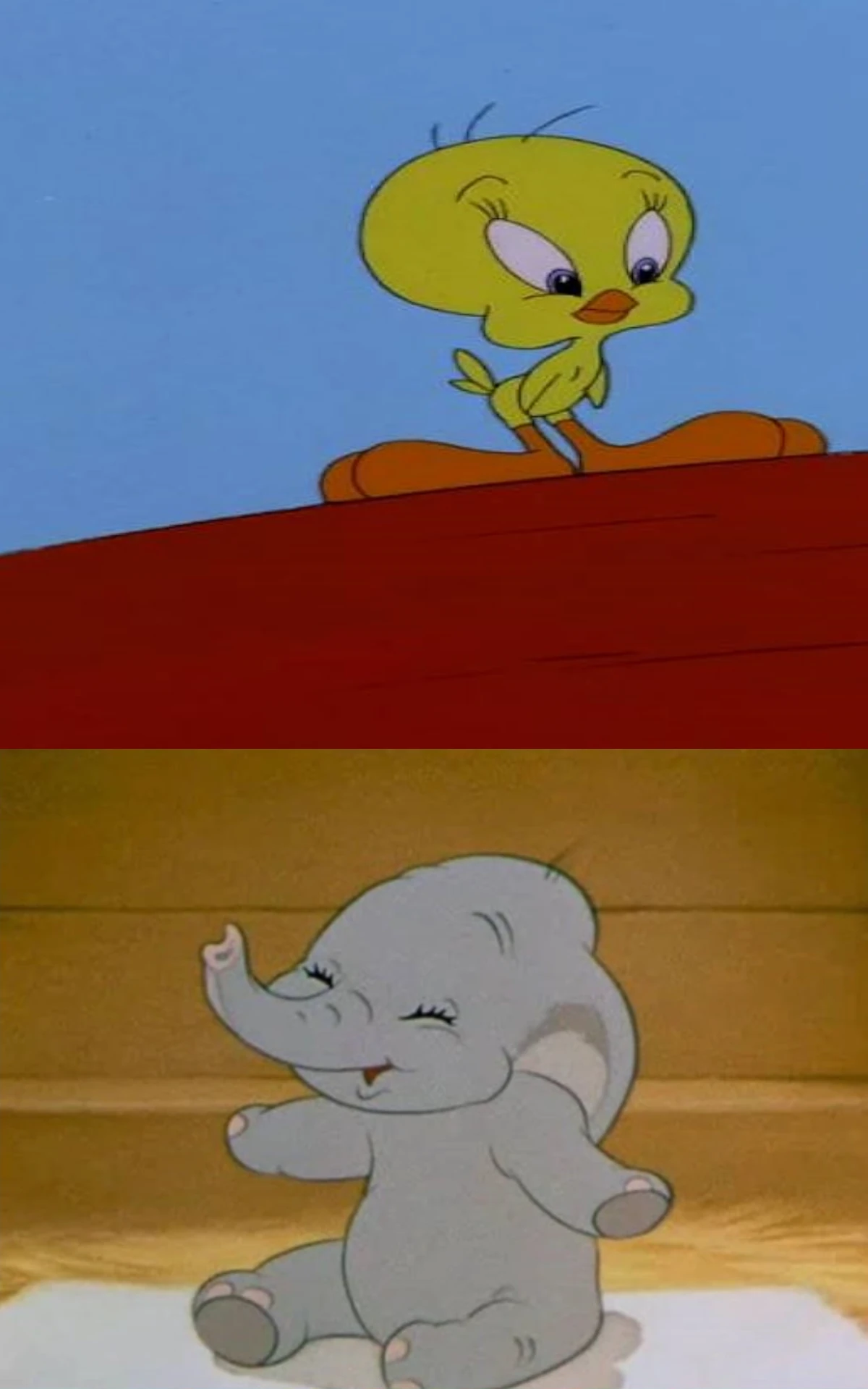 Tweety Loves Baby Dumbo by MaxietheFox2005 (DeviantArt stuff) | Fan art ...