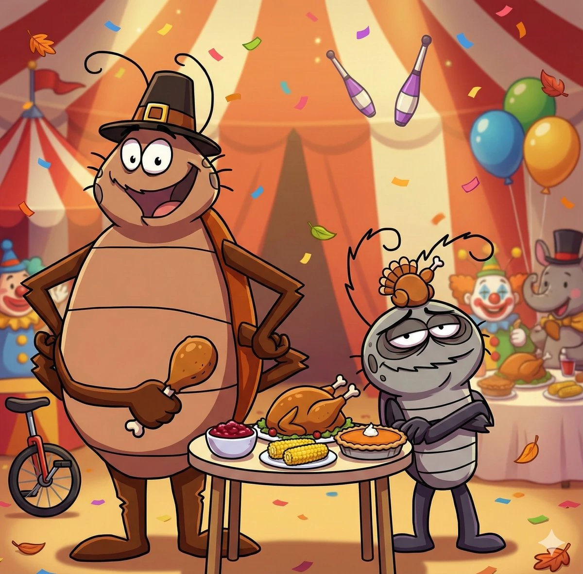Rube Roach and Reg Roach's Thanksgiving at circus (Gemini) | Fan art ...