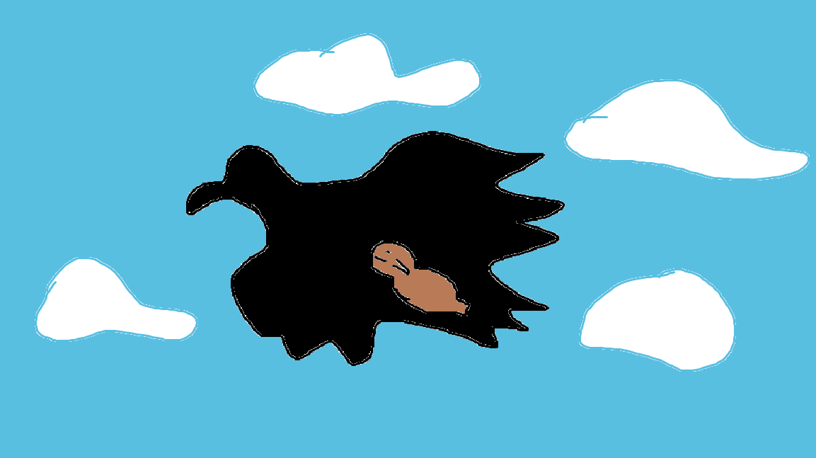 Apocalypse Museum Art Frame - Hawk snatching one of my owlets (art ...