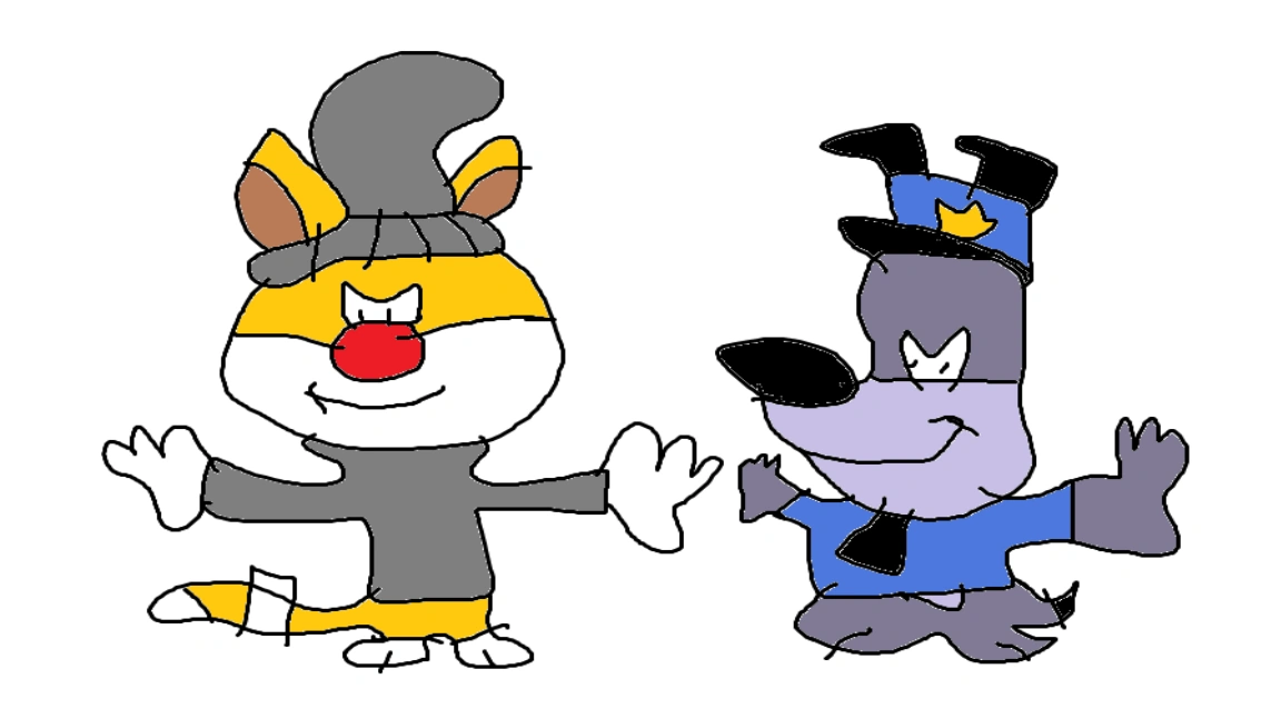 Rowdy and Peanut (André Franquin style) (art STUFF) | Fan art Fun Wiki ...