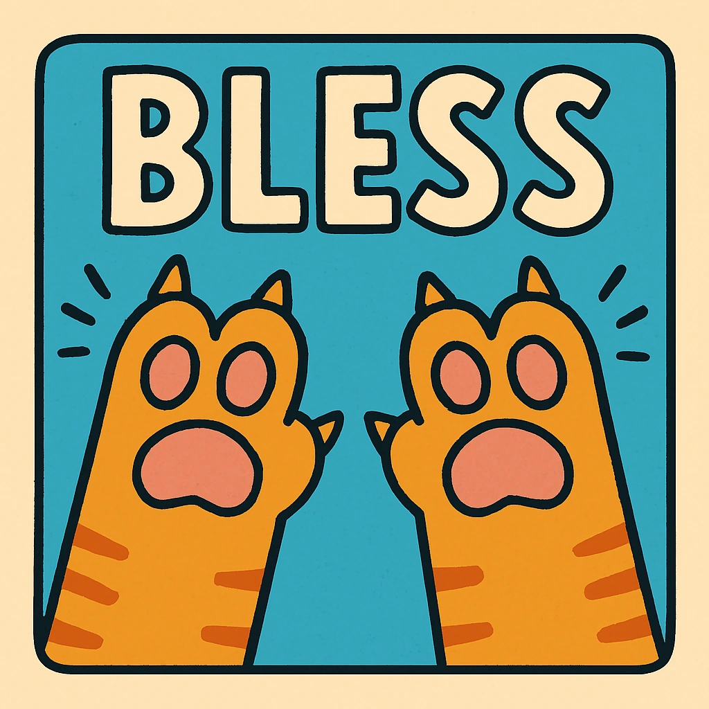 Bless with cute cat arms reaching the sky (Copilot AI stuff) | Fan art ...