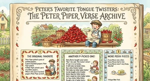 Peter's favorite tongue twisters (Peter Piper verse archive stuff ...