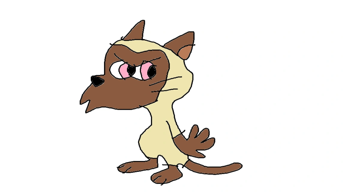 Ren Hoek as a Siamese Cat (art STUFF) | Fan art Fun Wiki | Fandom