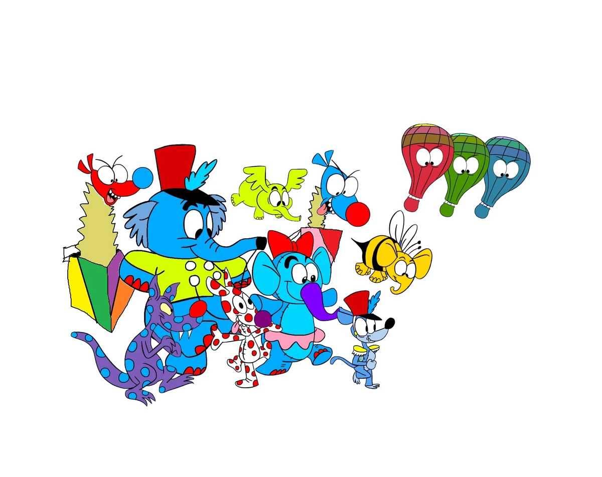 Heffalumps and woozles in the Cartoon Pizza (Jim Jinkins) style by ...