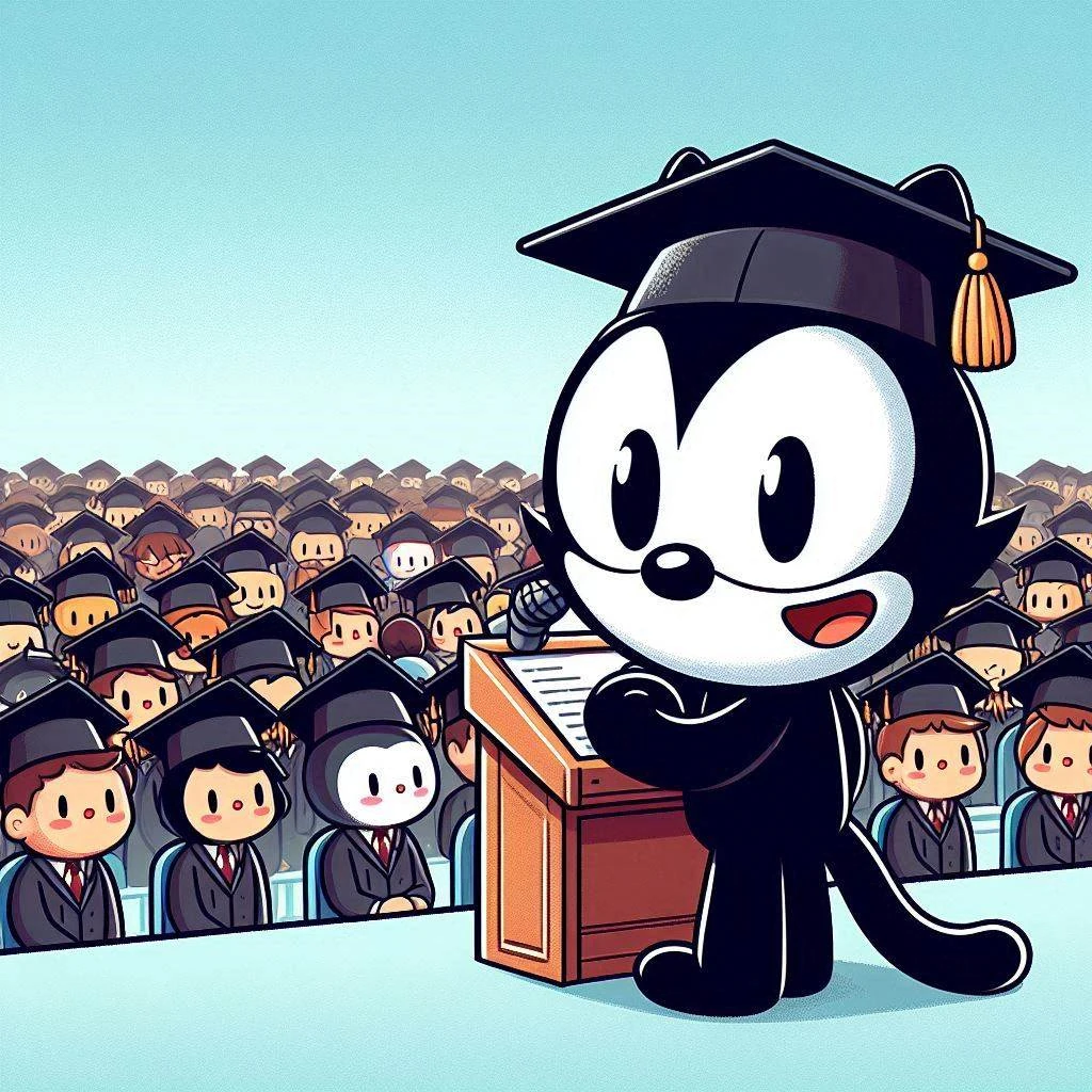 Felix the Cat's Graduation Speech (AI stuff) | Fan art Fun Wiki | Fandom