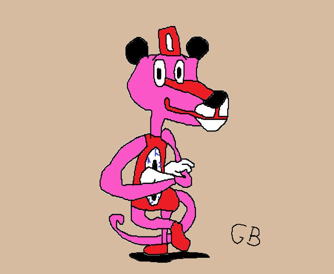 The Pink Toby by Gary Baseman (Facebook stuff) | Fan art Fun Wiki | Fandom