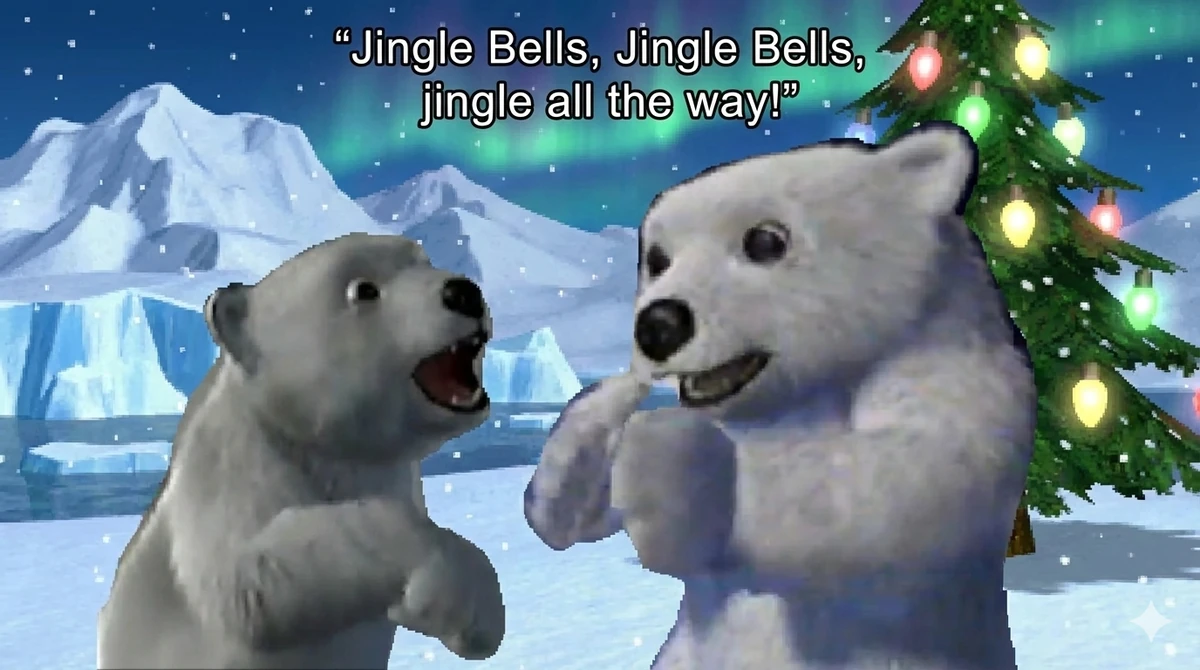 Two small polar bears sing Christmas songs (Gemini) | Fan art Fun Wiki | Fandom