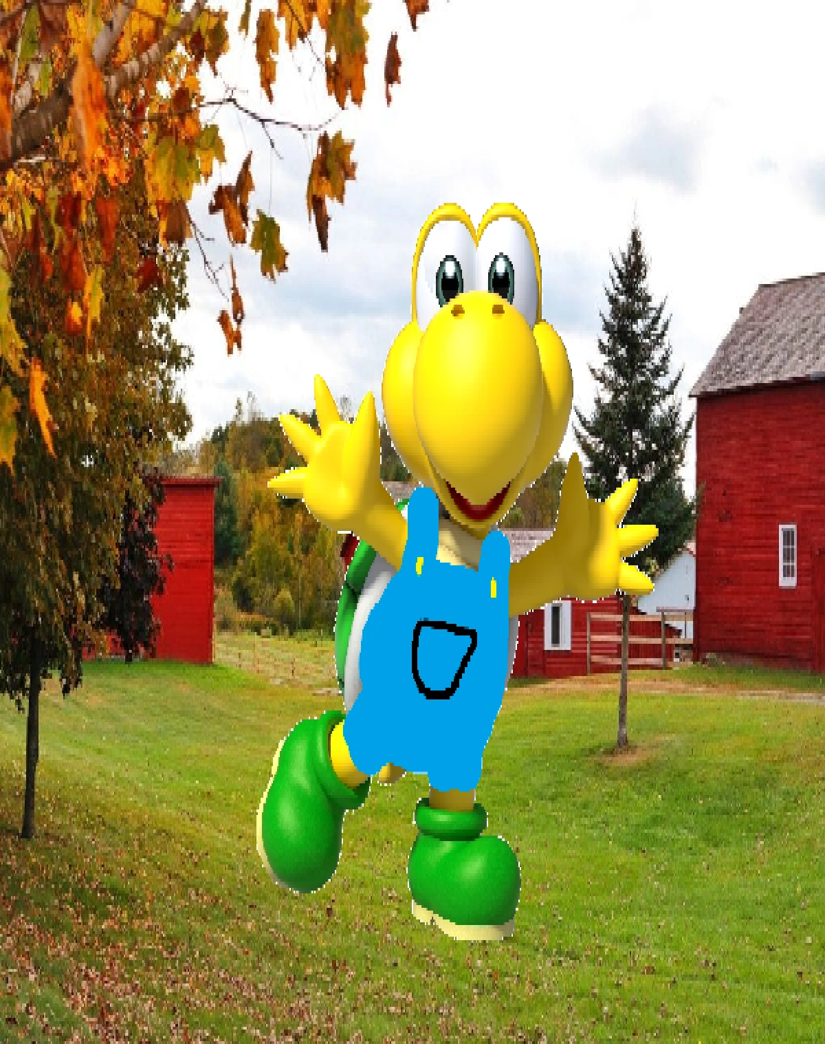 Koopa Troopa on the Farm | Fan art Fun Wiki | Fandom