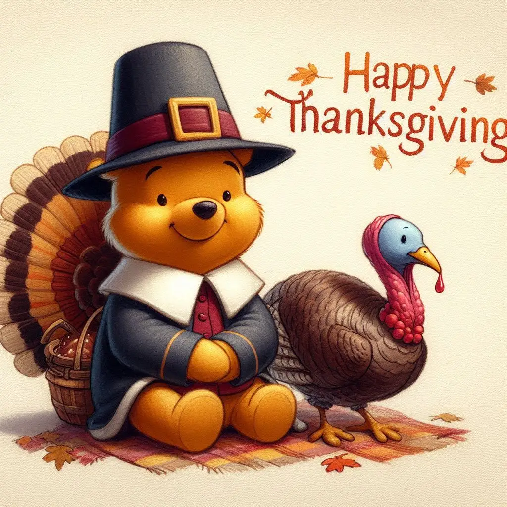 Winnie the Pooh's Thanksgiving (Bing AI stuff) | Fan art Fun Wiki | Fandom