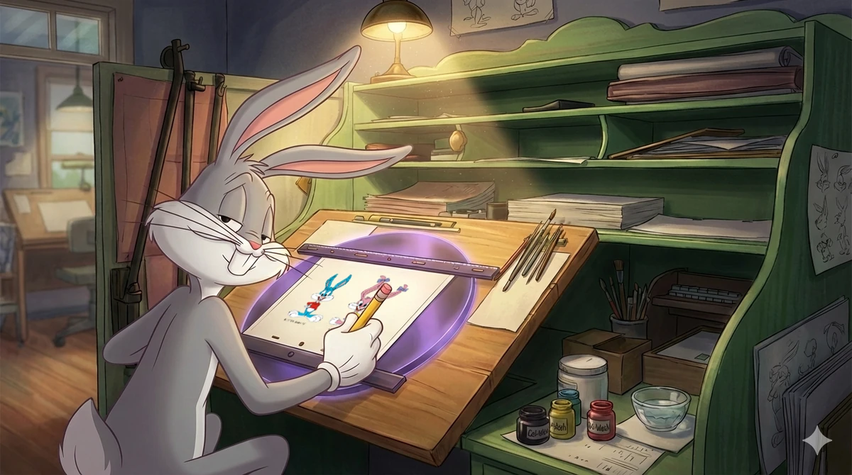 Bugs Bunny in the office sketch V3 (Gemini) | Fan art Fun Wiki | Fandom