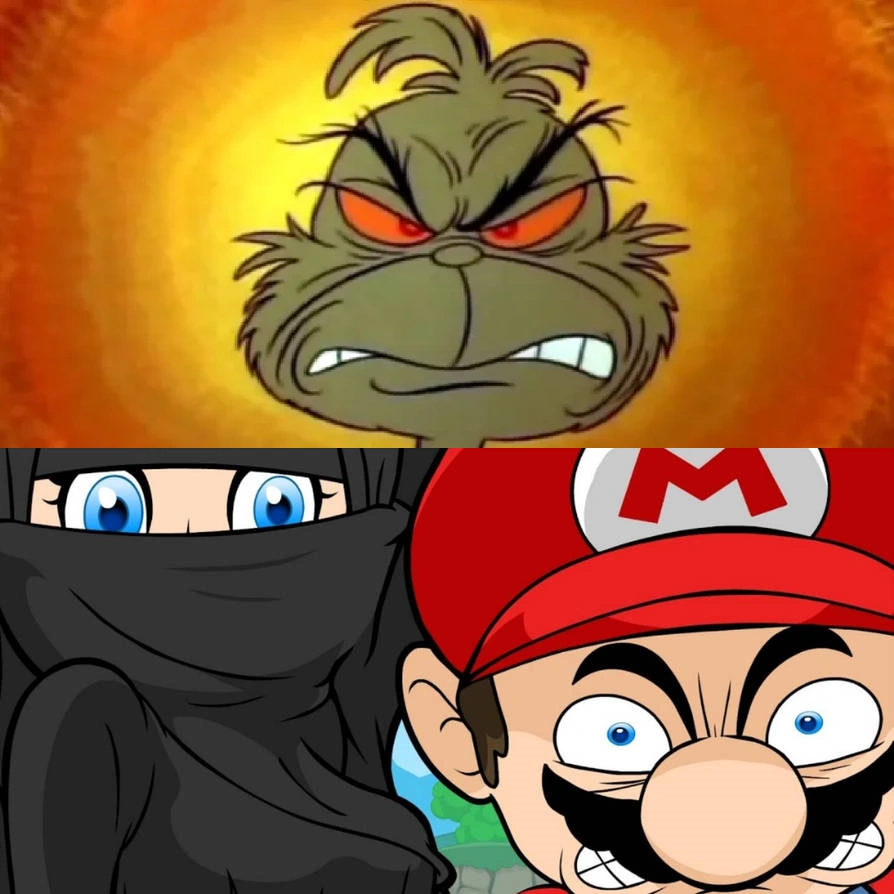 The Grinch hates Racist Mario by MaxietheFox2005 (DeviantArt stuff ...