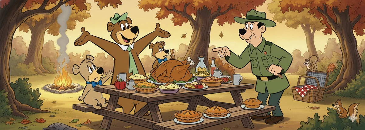 Yogi Bear's Thanksgiving feast (Gemini) by MaxietheFox2005 (DeviantArt ...