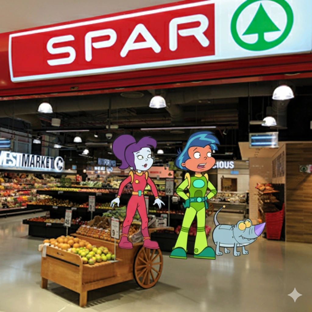 Mel Blaster, GC and MEL are walking in SPAR Supermarket | Fan art Fun ...