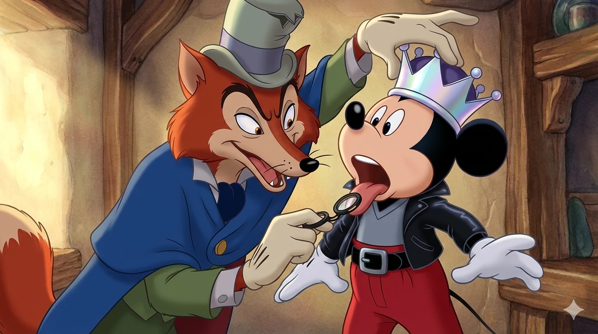 Honest John checks it's Mickey Mouse's tongue | Fan art Fun Wiki | Fandom