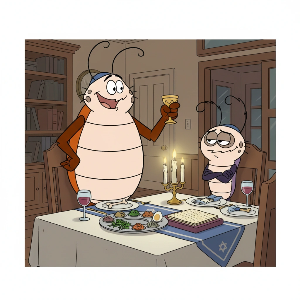 Rube Roach and Reg Roach in passover blessing at house (Gemini) | Fan art Fun Wiki | Fandom