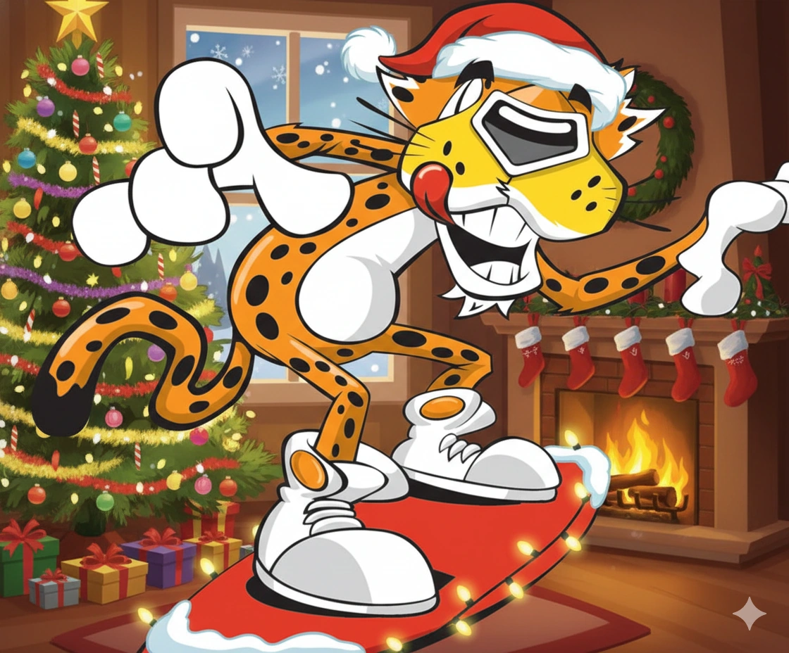 Chester Cheetah at Christmas (AI stuff) | Fan art Fun Wiki | Fandom
