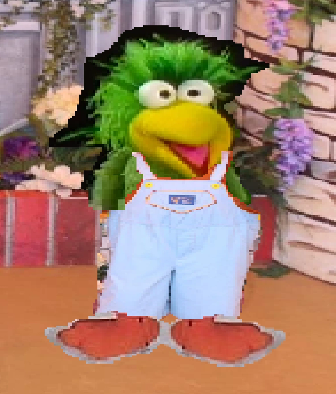 What if Clyde Bird Wears Overalls (Muppet Wiki Stuff) | Fan art Fun ...