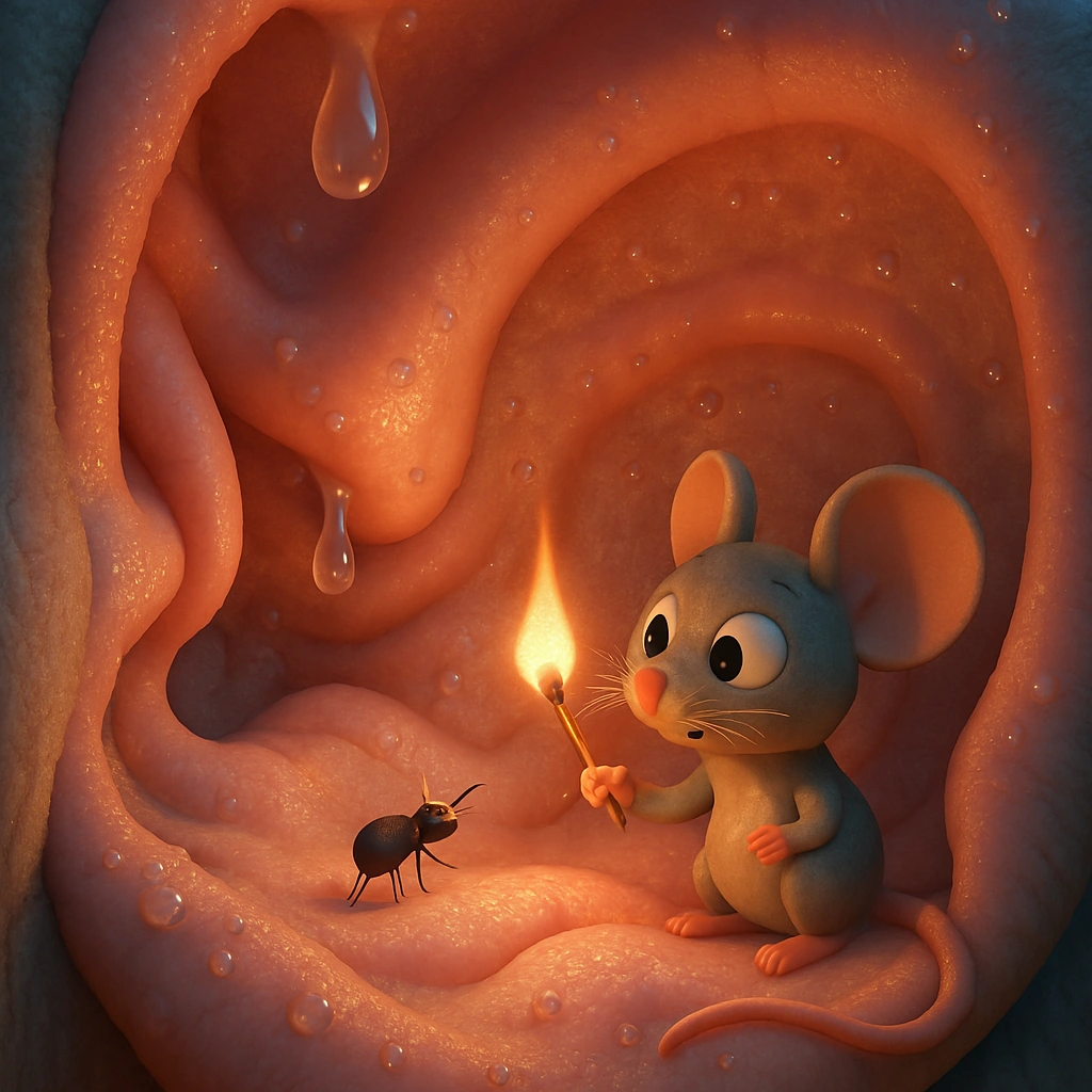 A mouse and a flea inside a big elephant's ear (Copilot AI stuff) | Fan ...