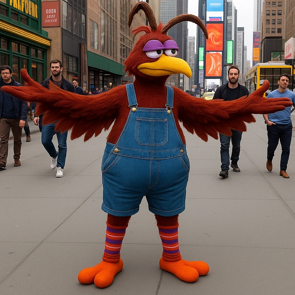 Harvey Bird Wears Overalls (Sora) | Fan art Fun Wiki | Fandom