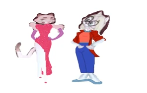 Jessica Cat as Jessica Rabbit and Amy Cat as Amy Vandergelt by ...