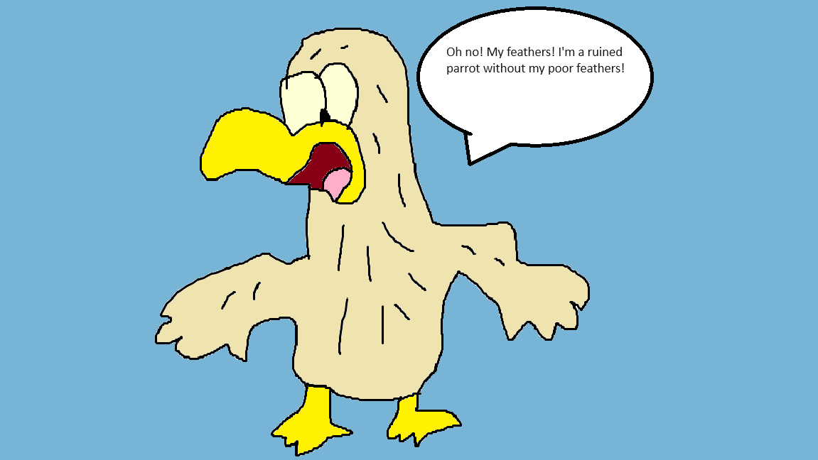 Salty Mike without his feathers by SidabatheToonLord (DeviantArt stuff ...