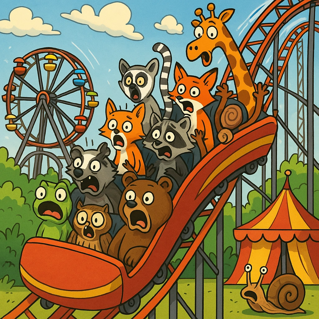 An animal roller coaster (Copilot AI stuff) | Fan art Fun Wiki | Fandom