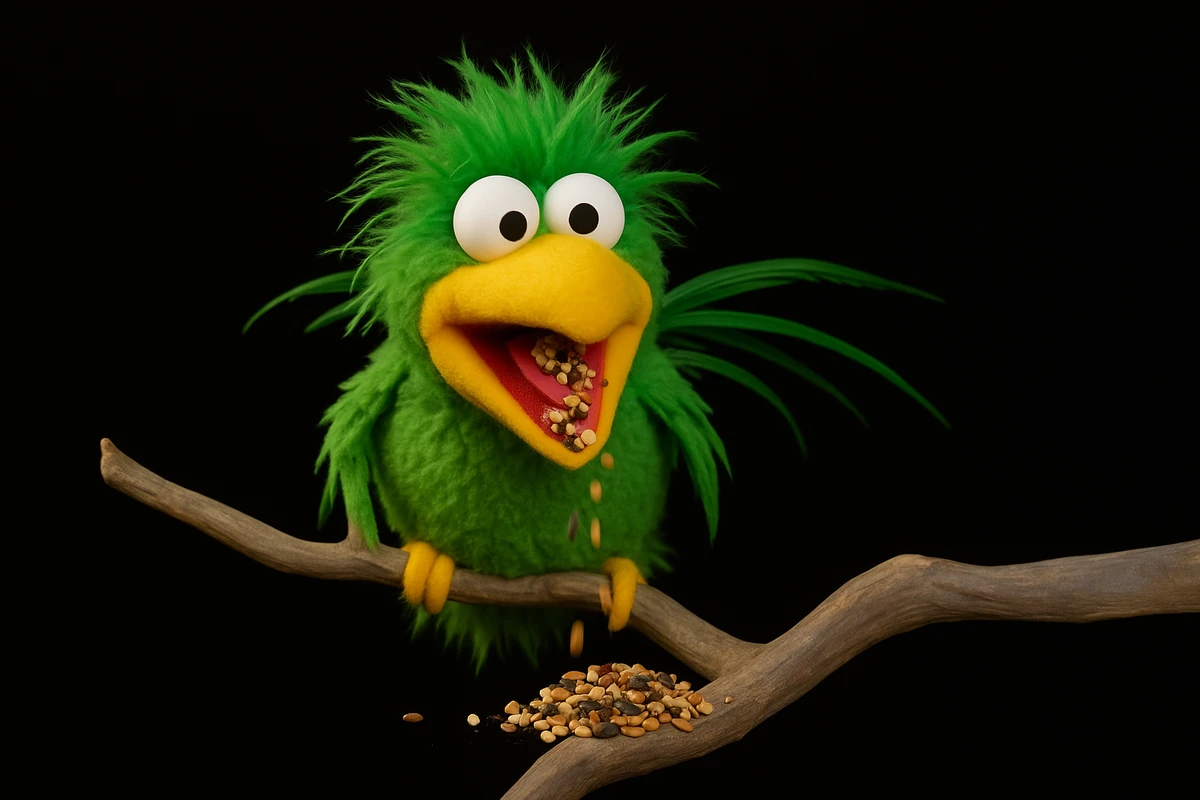 Clyde Bird Eats Bird Seeds by MaxietheFox2005 (DeviantArt stuff) | Fan ...
