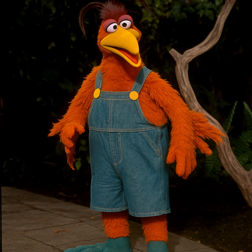 Full body costumed Harvey Bird Wearing his overalls | Fan art Fun Wiki ...