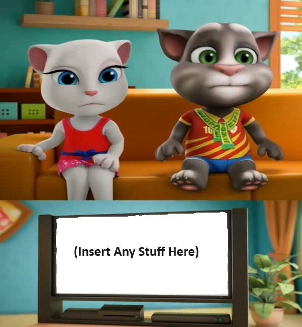Talking Tom and Angela watch what by MaxietheFox2005 (DeviantArt stuff ...