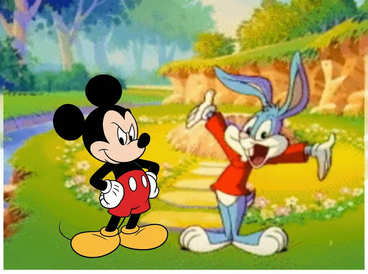 Mickey Mouse and Buster Bunny | Fan art Fun Wiki | Fandom