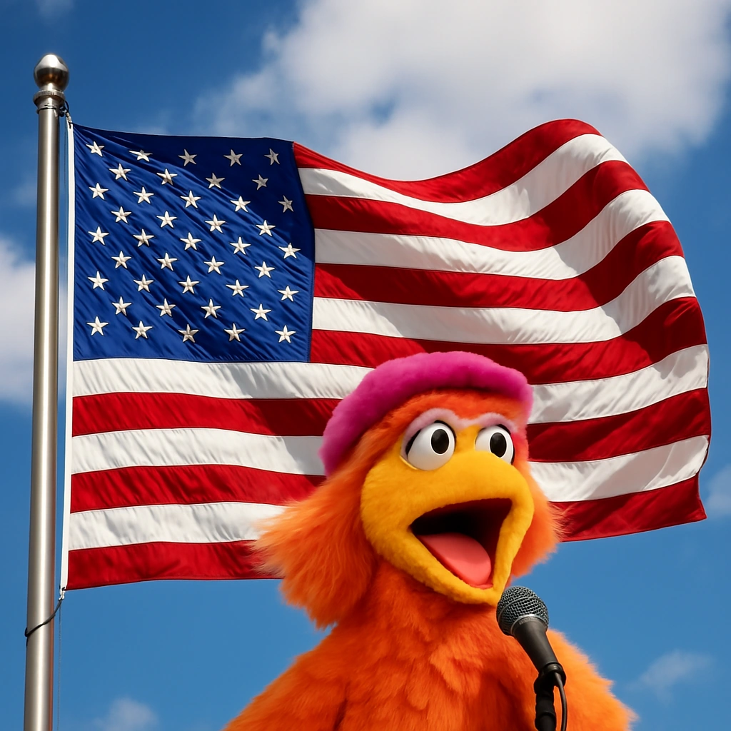 Doris Bird singing National Anthem with the Flag (Copilot AI) | Fan art ...